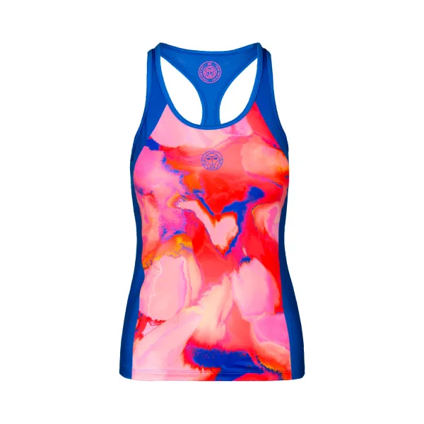 WOMEN'S TANK TOP BIDI BADU JUA TECH TANK RED, BLUE M