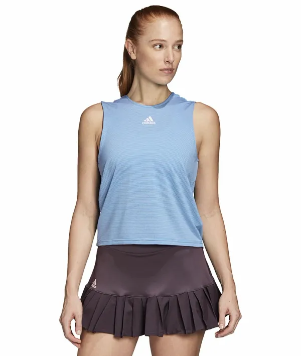 WOMEN'S ADIDAS CAMO TANK TANK PRIMEBLUE LIGHT BLUE S