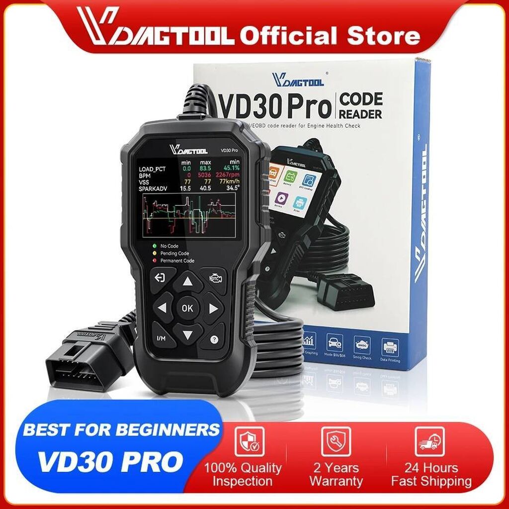 NOVO - VDIAGTOOL VD30 Pro OBD2 Dijagnostika VDIAGTOOL VD30 Pro