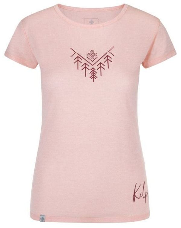 WOMEN'S FUNCTIONAL T-SHIRT KILPI GAROVE-W LIGHT PINK