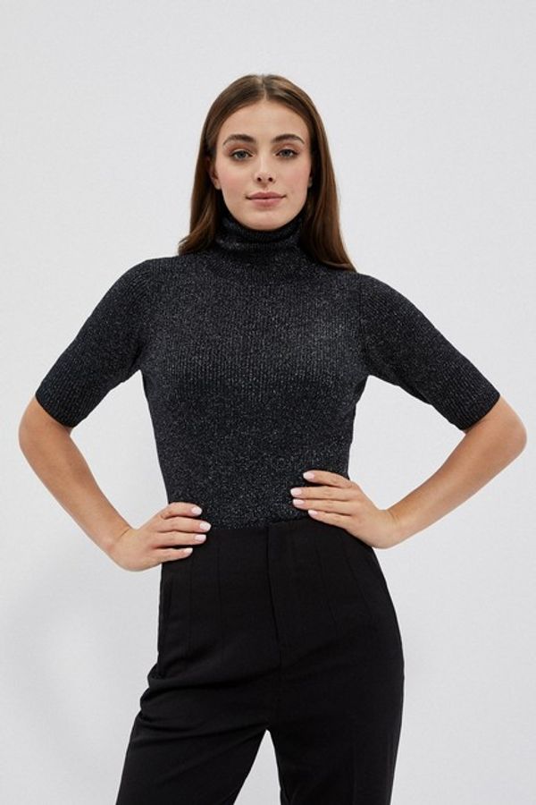 TURTLENECK WITH METAL THREAD