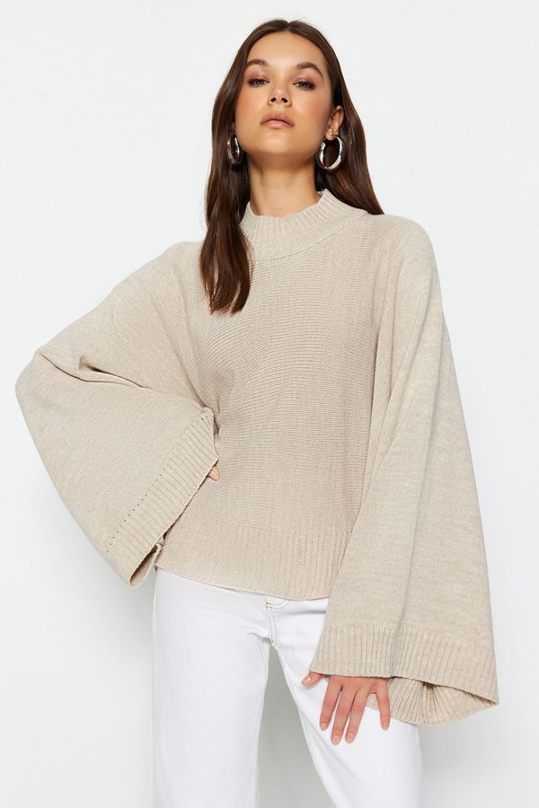 TRENDYOL STONE BAT SLEEVE KNITWEAR SWEATER