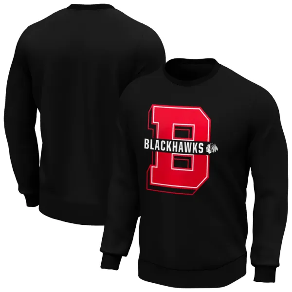 MEN'S FANATICS COLLEGE LETTER NHL CHICAGO BLACKHAWKS, S SWEATSHIRT