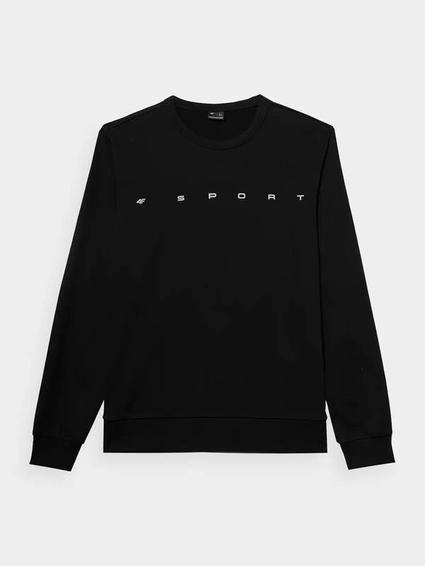 MEN'S 4F COTTON SWEATSHIRT - BLACK
