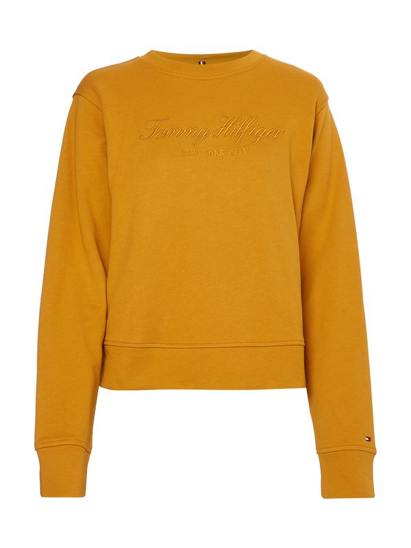 TOMMY HILFIGER SWEATSHIRT - REG HIGH SHINE EMB C YELLOW