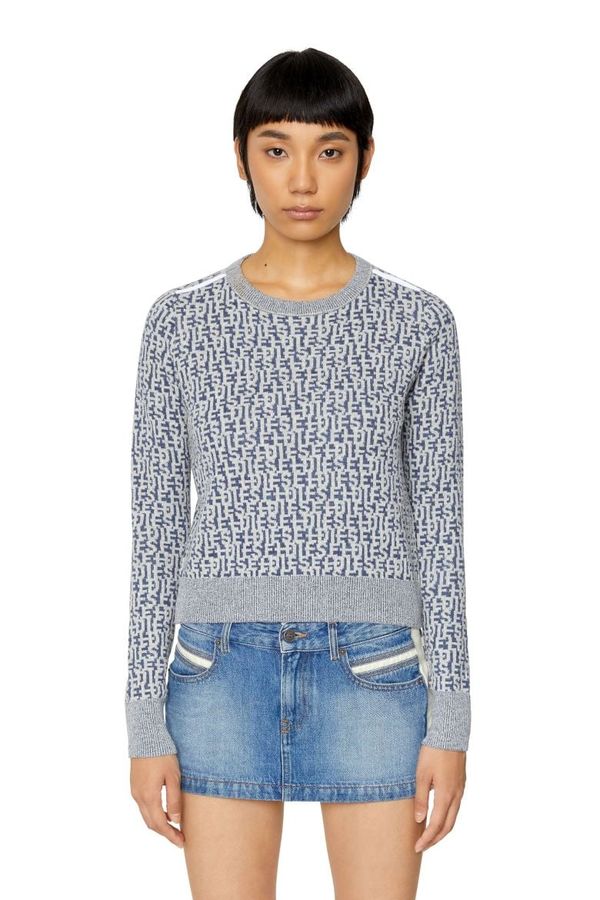 DIESEL SWEATER - M-ORAIAH-MON KNITWEAR BLUE