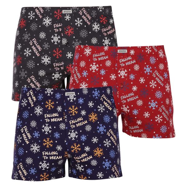 3PACK MEN'S SHORTS ANDRIE MULTICOLOR