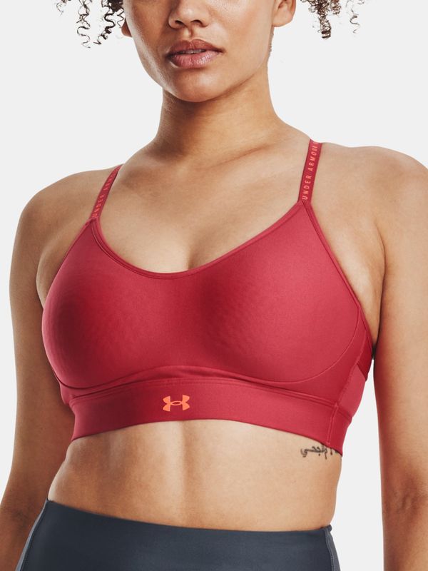 UNDER ARMOUR BRA INFINITY COVERED LOW-RED - WOMEN