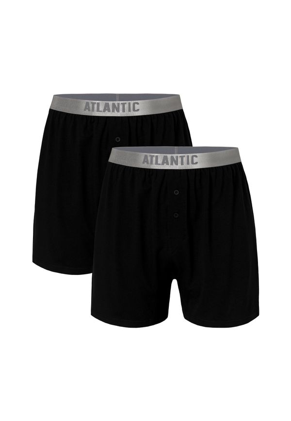 MAN COTTON BOXERS PIMA ATLANTIC - BLACK
