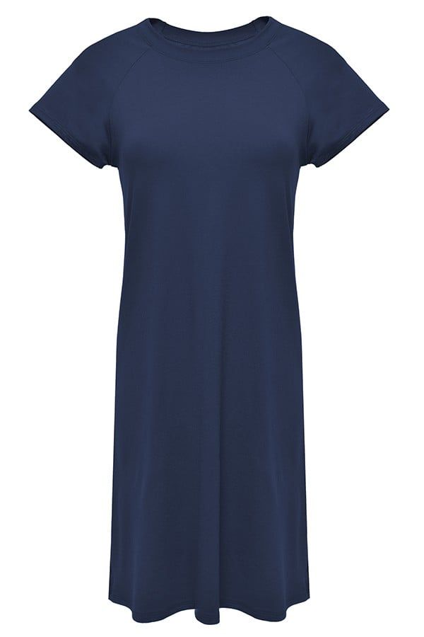DKAREN WOMAN'S SLIP FLORA NAVY BLUE