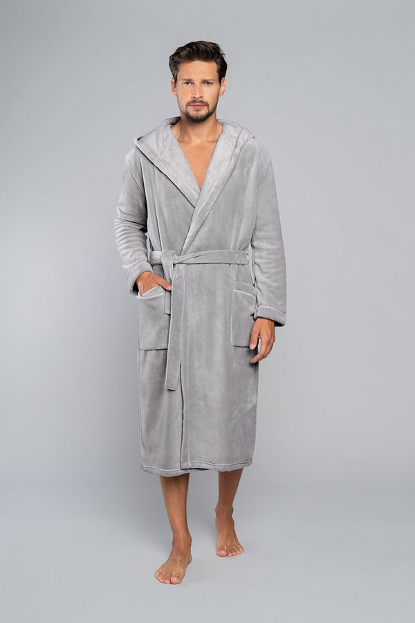 LONG SLEEVE MIMAS BATHROBE - GREY