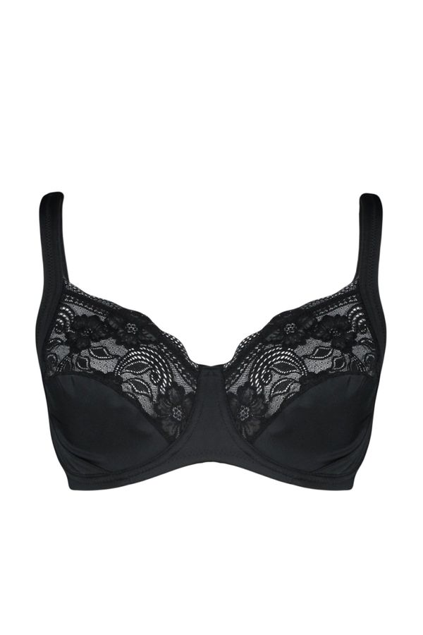 TRENDYOL CURVE BLACK LACE DETAILED BRA