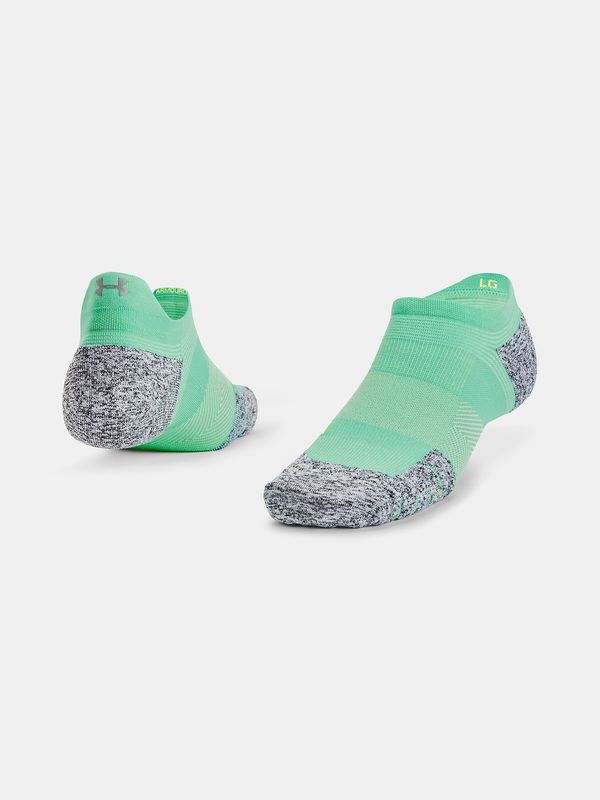 UNDER ARMOUR SOCKS UA AD RUN CUSHION 1PK NS TAB-GRN - UNISEX