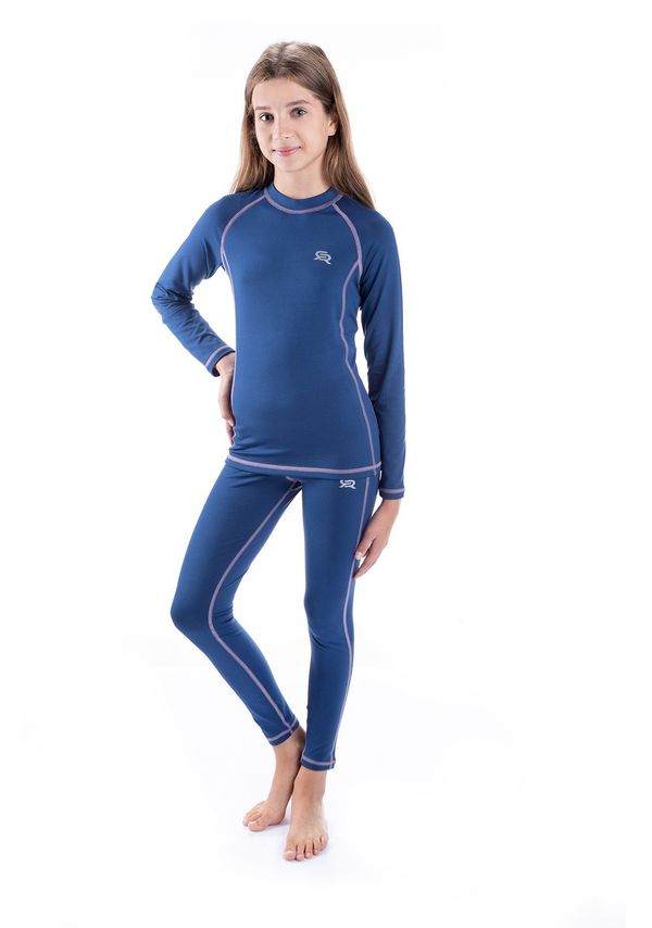 ROUGH RADICAL KIDS'S THERMAL UNDERWEAR LOLA NAVY BLUE/PINK
