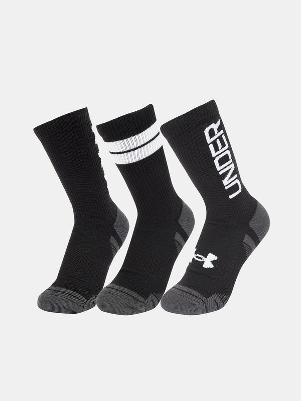 Under Armour Socks UA Perf Tech Nov 3pk Crew-BLK - unisex