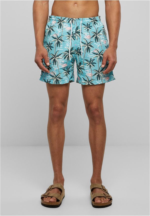 PATTERNED SWIMSUIT SHORTS TROPICAL BIRD AOP