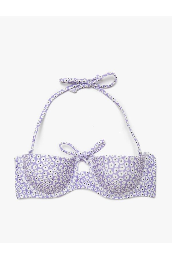 KOTON PATTERNED BIKINI TOP