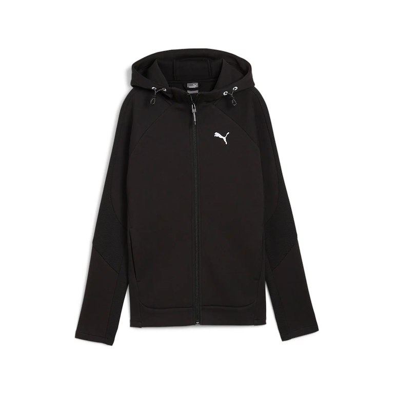 PUMA Ženski duks Evostripe Full-Zip Hoodie, 681670-01, Crni