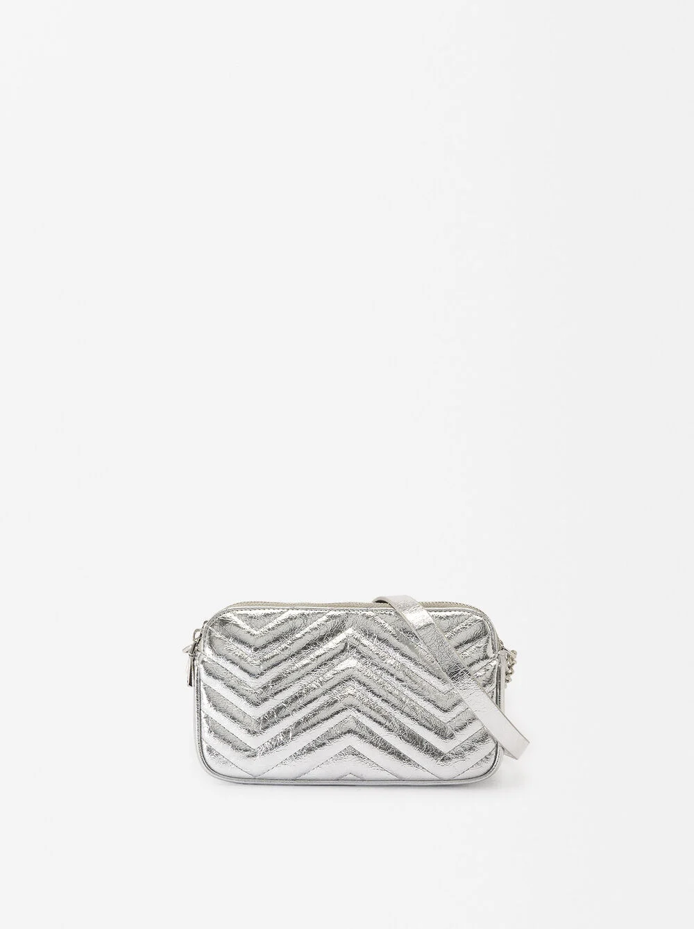 Metallic Padded Shoulder Bag