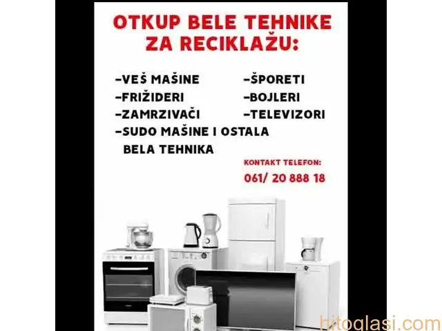 Otkup veš mašina i ostale stare bele tehnike