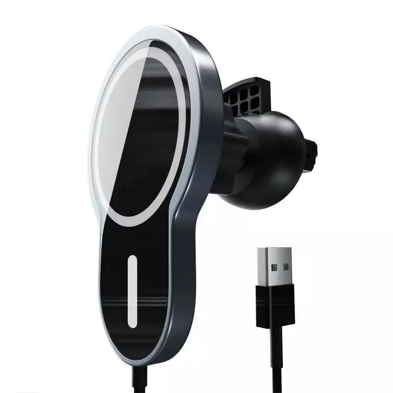 Auto punjac iPhone magnetic 15W crni