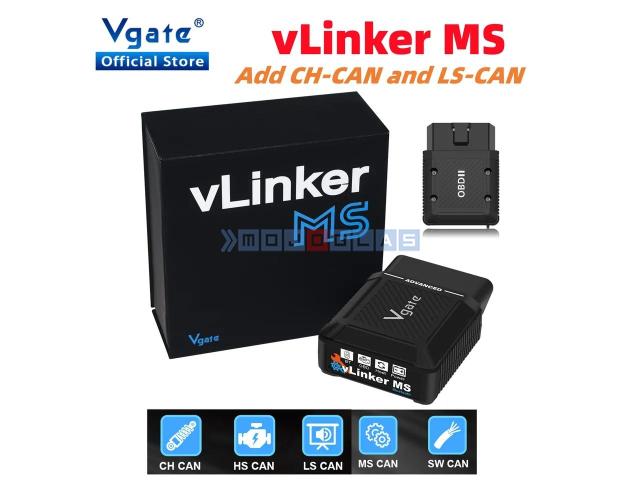 VLinker MS Advanced 12V/24V OBD2 za IOS MFI Android