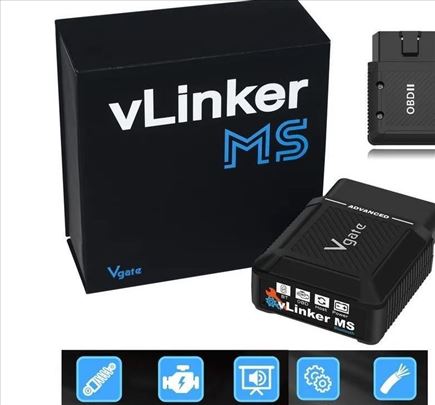 vLinker MS Advanced 12V/24V OBD2 za IOS MFI Androi