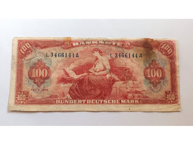 Federalna Nemačka 100 maraka 1948 RRR!