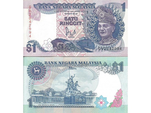 Malaysia 1 ringgit 1989. UNC