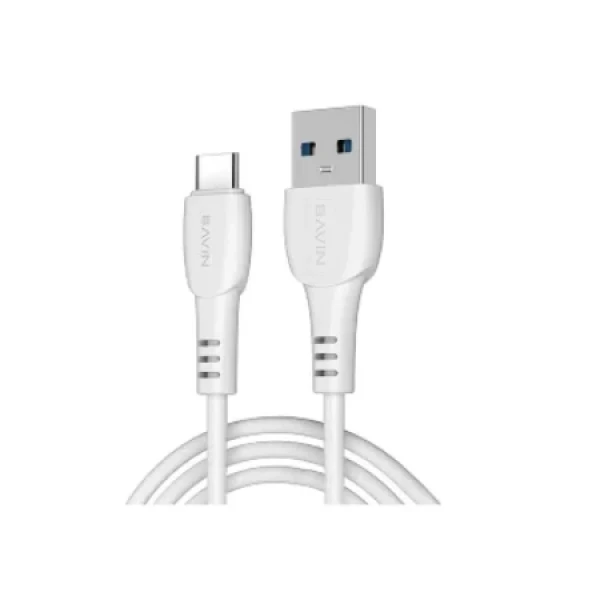 Bavin kabl Usb A/TypeC 1,0m bela