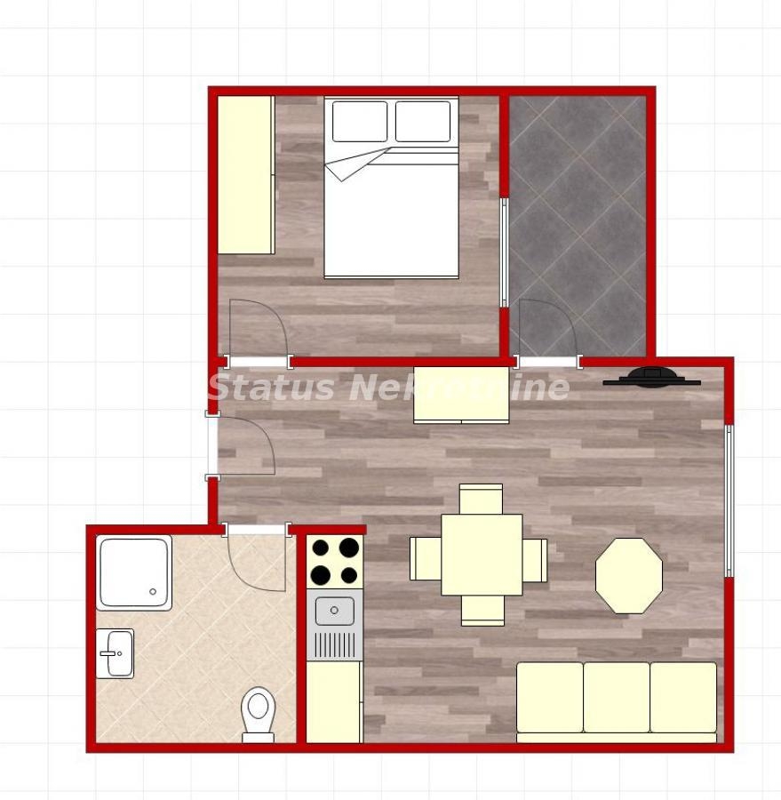 Adice- Lep Jednoiposoban stan 40 m2 u Izgradnji-mogućnost povrata PDV-a-065/385 8880