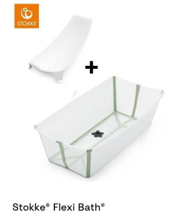 Stokke Flexi Bath set X-Large (sklopiva kadica i kupko) Transparent Green V2