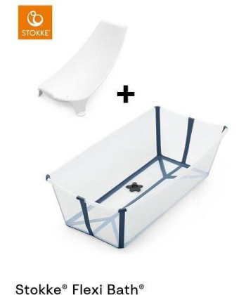 Stokke Flexi Bath set X-Large (sklopiva kadica i kupko) Transparent Blue V2