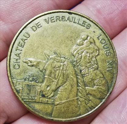 Francuska medalja-chateau de versailles louis xiv