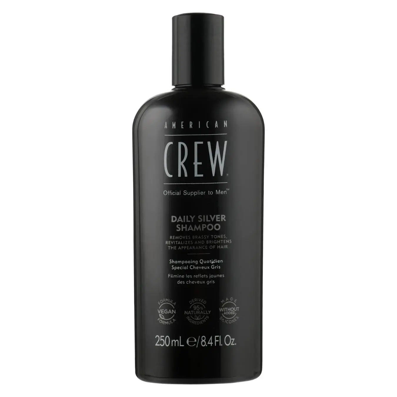 American CREW Silver Šampon za optimalno održavanje sede kose, 250 ml