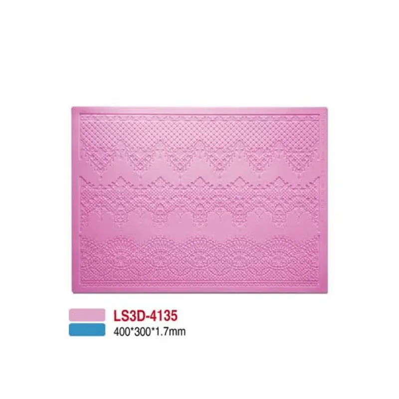 Hani international Kalup za jestivu čipku, Silikonski, 400x300x1.7mm, Roze