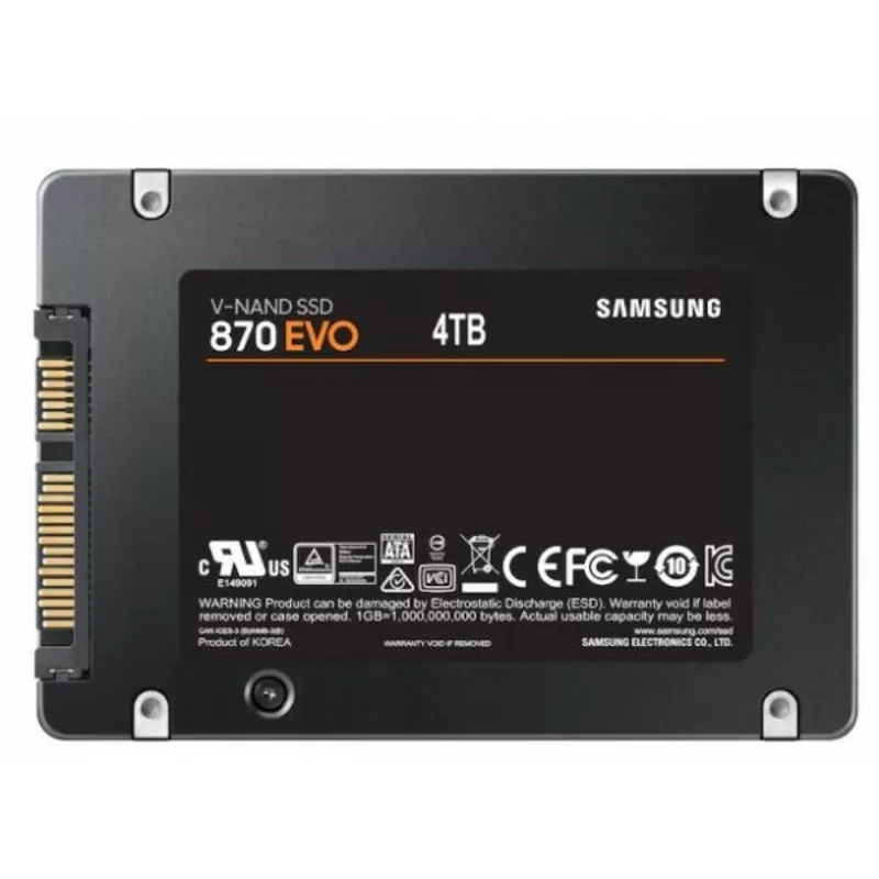 SSD 2.5″ SATA 4TB Samsung 870 EVO 560/530MBs, MZ-77E4T0B/EU