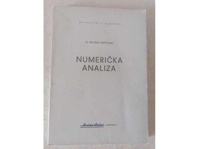 Numerička analiza Bertolino