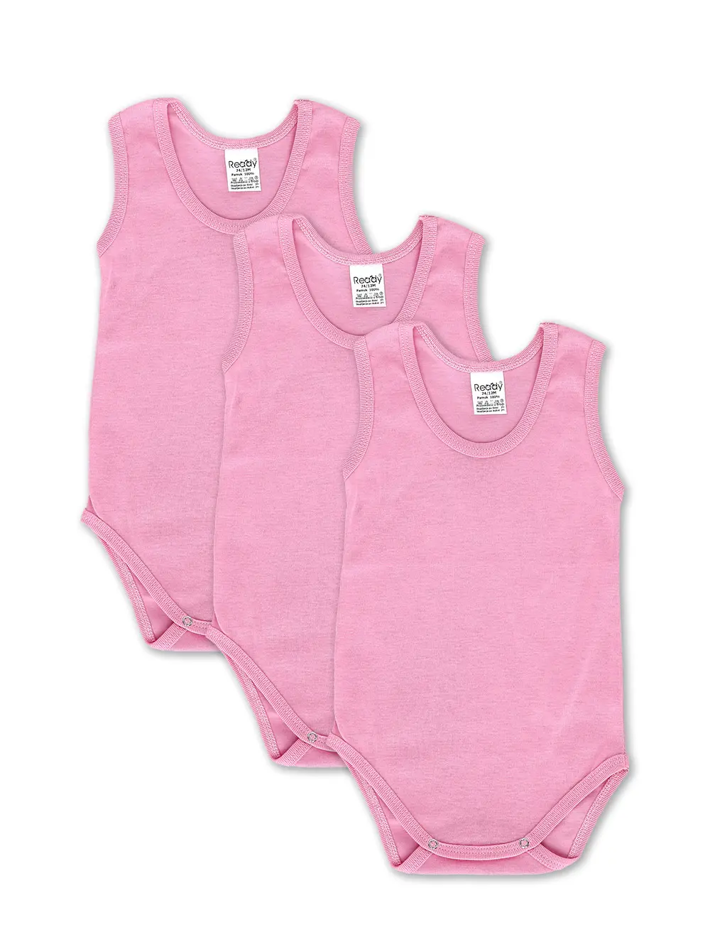 Ready Bodi za bebe, 3 komada, Roze