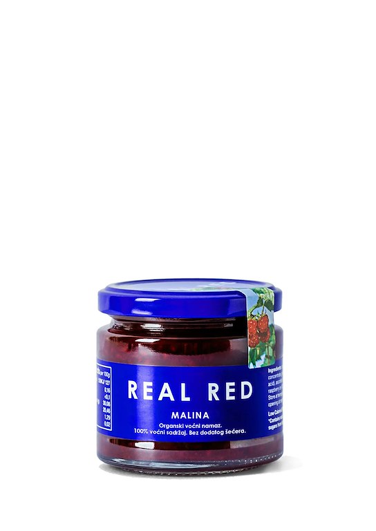 REAL RED Organski Voćni namaz od maline, 200g