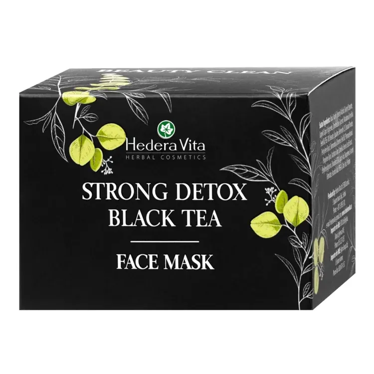 Hedera Vita Strong Detox black tea maska za lice 50ml