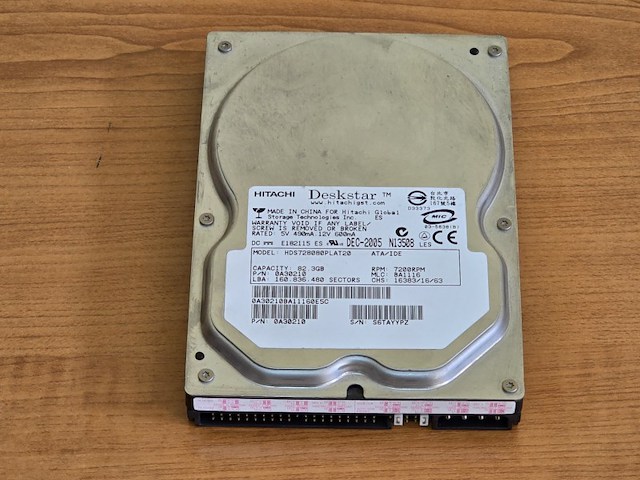 HDD PATA hard disk od 80 GB za PC Deskstar