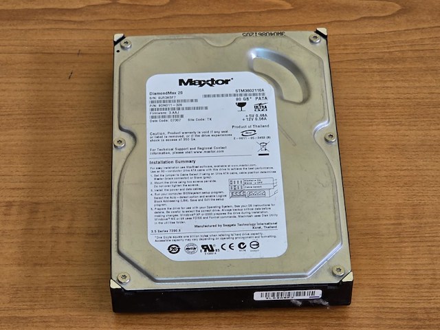 HDD PATA hard disk od 80 GB za PC Maxtor