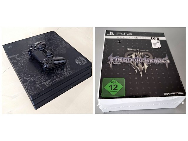 PS4 Pro Kingdom Hearts III LIMI ED 1TB džojstik + IGRA