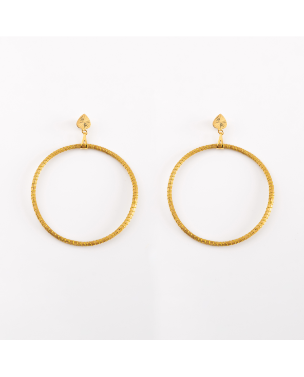 6.5Cm Hoop Earrings Br-14