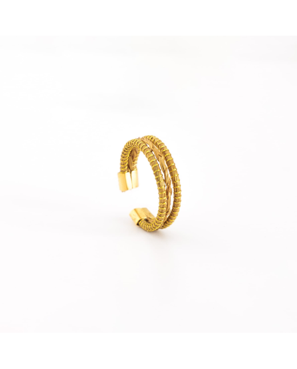 Adjustable Ring With Braid Detail An-06