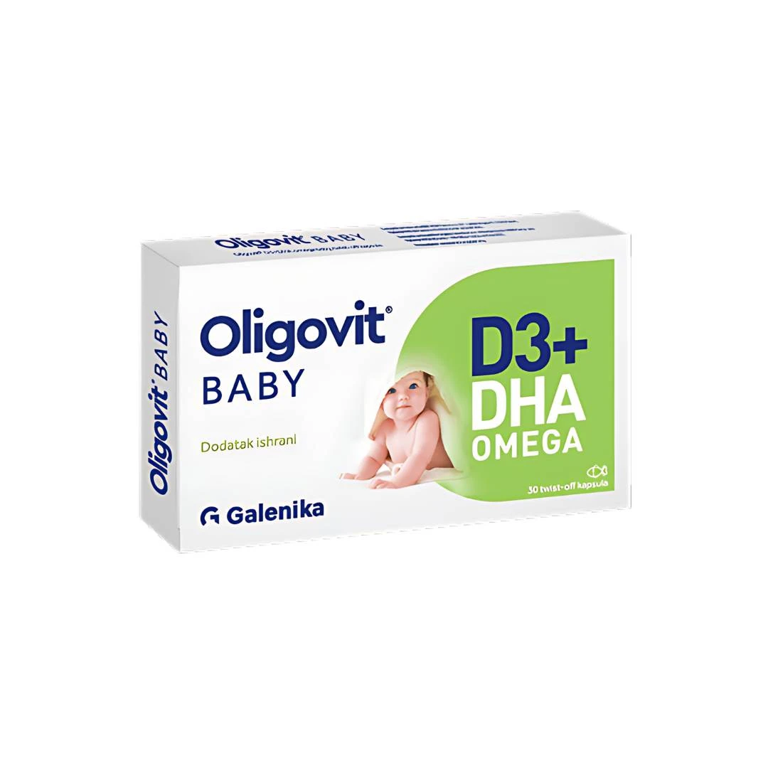 Oligovit® Baby D3+DHA Omega 30 Twist-off Kapsula