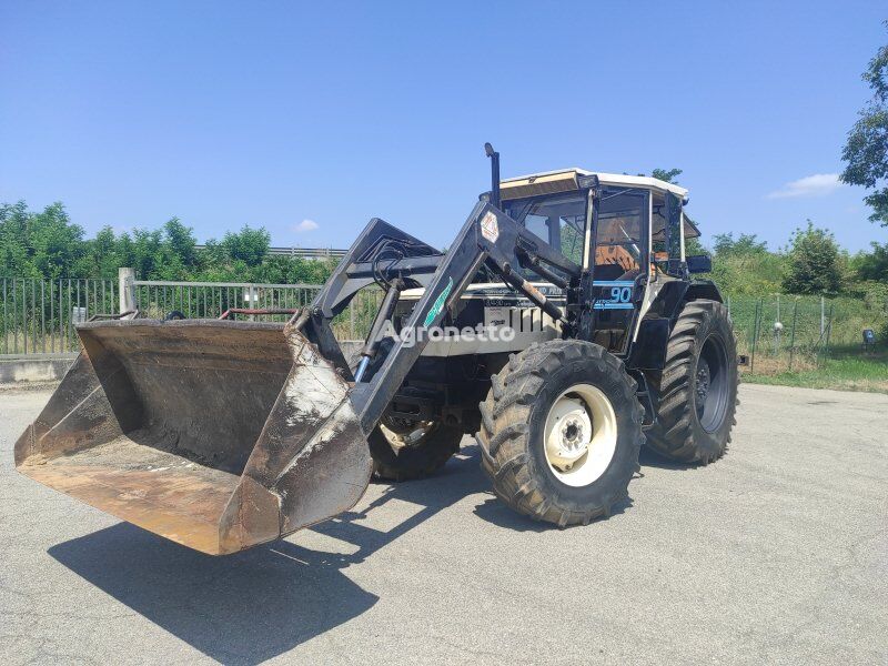 Lamborghini 874-90 4X4 CON PALA CARICATRICE E RETROSCAVATORE EX COMUNALE traktor točkaš