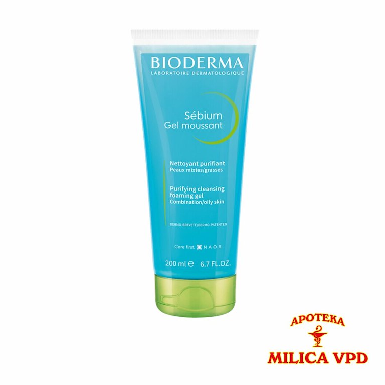 Bioderma Sebium gel za umivanje u tubi 200ml