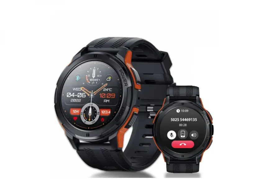 Oukitel BT10 Smart Watch Sport Rugged 410mAh/Heart rate/SpO2/Accelerometer/crno-narandzasti